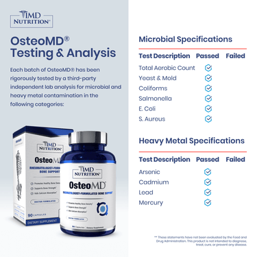 OsteoMD® - 25% Daily Recommended Calcium – 1MD Nutrition
