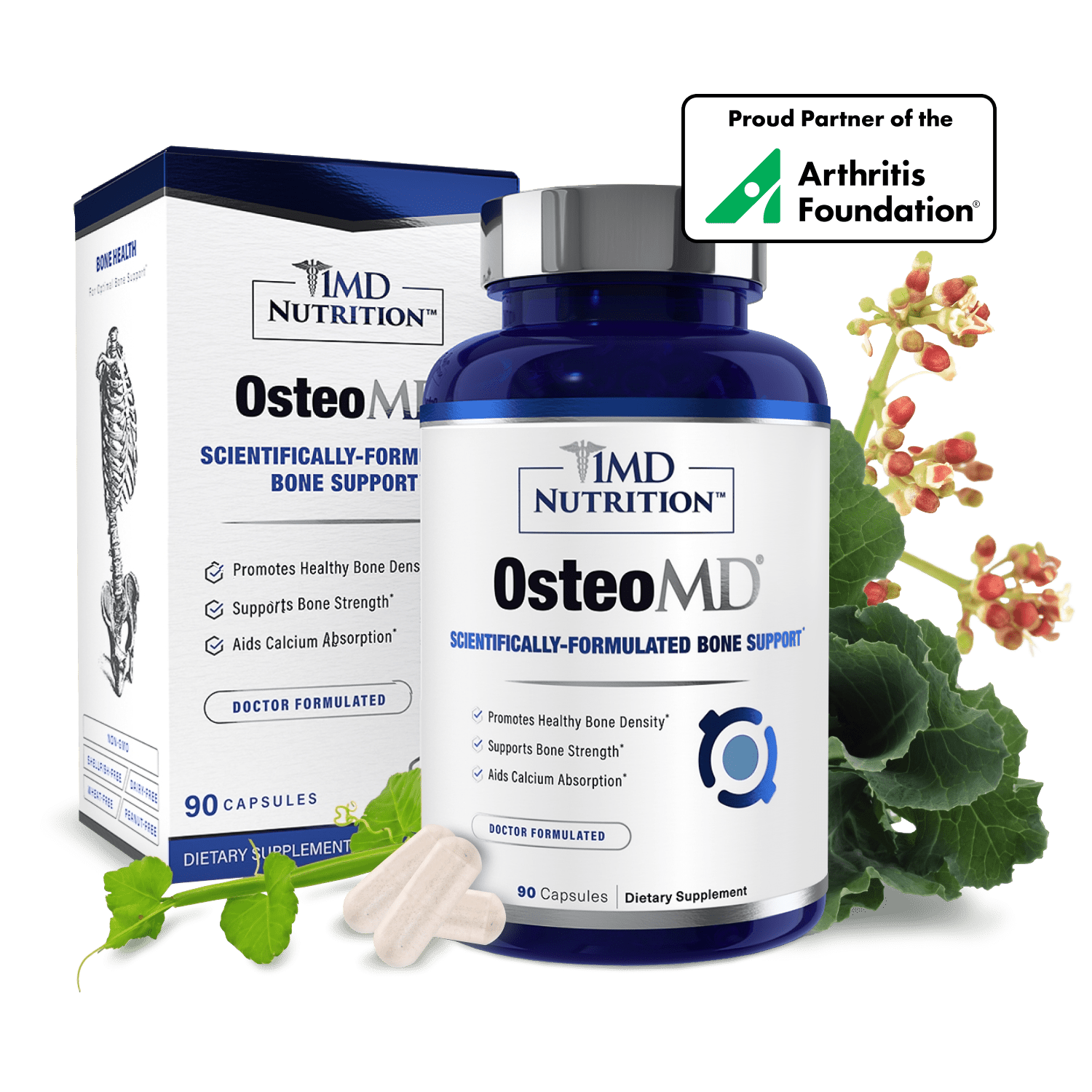 OsteoMD® - 25% Daily Recommended Calcium – 1MD Nutrition